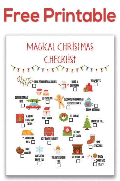 Magical Christmas Checklist Printable – Frugal Fitz Designs