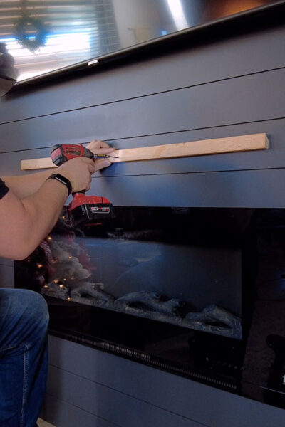 How We Built A Faux Beam Mantle – Frugal Fitz Designs