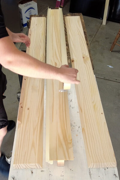 How We Built A Faux Beam Mantle – Frugal Fitz Designs